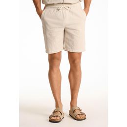 LINDBERGH Herren Shorts "Freizeitshorts Relaxed Fit", beige, Gr. L, unifarben, Obermaterial: 99% Baumwolle, 1% Elasthan, Hosen