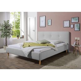 Polsterbett Maintal, B:193cm H:97cm L:208cm, grau, Betten, "Lonepine", Bettseiten zerlegt, ohne Bettkasten