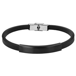 Adelia&acute;s ADELIA ́S Herren Armband "Herren Armband aus Leder 21 cm", 21cm, Lederschwarz, Leder, Armb&auml;nder, Ideal zum Verschenken &ndash; schlicht und stilvoll