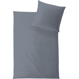 Bettw&auml;sche Hefel, grau, Lyocell, Obermaterial: 100% Lyocell (TENCEL ), Bettw&auml;sche, "Classic Uni in Gr. 135x200 oder 155x220 cm", Bettw&auml;sche aus