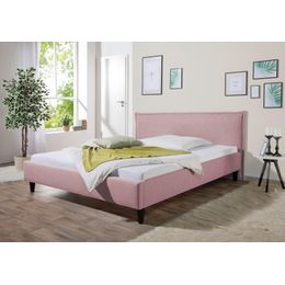Polsterbett Maintal, B:196cm H:101cm L:211cm, rosa, Betten, "Gustine", Bettseiten zerlegt, ohne Bettkasten