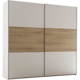 Schwebet&uuml;renschrank Schlafkontor, B:215,1cm H:209,9cm T:60cm, wei&szlig;, Dekorfolie, Schr&auml;nke, "Kiara Kleiderschrank, Schiebet&uuml;renschrank, Schrank mit
