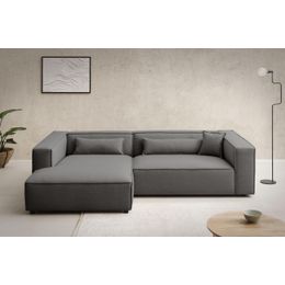 LeGer Home by Lena Gercke "PIARA XXL, Big-Sofa, Cord, Leinenoptik o. Strukturstoff, L-Form" wahlweise Ottomane rechts/links, Kedernaht, extra tiefe