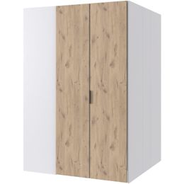 Eckschrank wimex, B:135,2cm H:197cm T:127cm, wei&szlig;, Holzwerkstoff, Schlafzimmer, Schr&auml;nke, "Norderney", Begehbarer Kleiderschrank, Eckl&ouml;sung, Garderobe