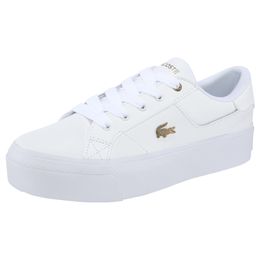 Lacoste Damen Sneaker "ZIANE PLATFORM 123 1 CFA", Gr. 42wei&szlig;, Leder, Schuhe