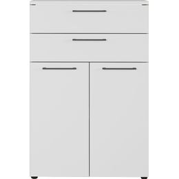 Aktenschrank Germania, B:80cm H:120cm T:40cm, grau, B&uuml;ro, Schr&auml;nke, "GW-Agenda", opt. mit Schublade, Ma&szlig;e 80x120 cm, Made in Germany
