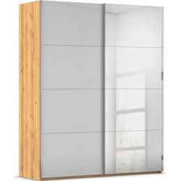 Schwebet&uuml;renschrank Rauch, B:181cm H:223cm T:67cm, grau, Holzwerkstoff, Schr&auml;nke, "Kleiderschrank Schrank Garderobe Schlafzimmerschrank SCALE-FYRA",