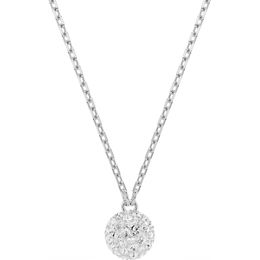 Swarovski Damen Kette mit Anh&auml;nger "Schmuck Geschenk Halskette Dextera Kugel", Metall, L: 45, silber, Metall, Halsketten, mit Swarovski Kristall