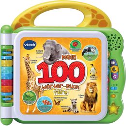 Vtech Kinder Kinderbuch "VtechBaby, Mein 100-W&ouml;rter-Buch Tiere, gr&uuml;n", gr&uuml;n, B:24cm H:23cm, B&uuml;cher, mit Licht und Sound