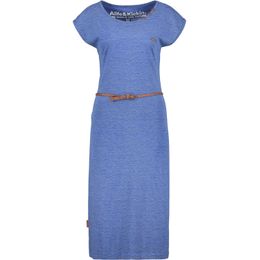 alife and kickin ALIFE & KICKIN Damen Jerseykleid "Damen MelliAK", blau, Gr. XS, 65% Baumwolle, 35% Polyester, Kleider