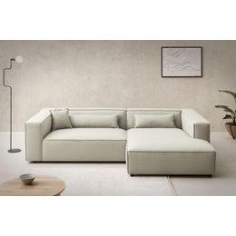LeGer Home by Lena Gercke "PIARA XXL, Big-Sofa, Cord, Leinenoptik o. Strukturstoff, L-Form" wahlweise Ottomane rechts/links, Kedernaht, extra tiefe