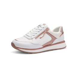 Tamaris Damen Sneaker "Tamaris Sneaker Leder/Textil", Gr. 39wei&szlig;, gold, Leder, Textil, Schuhe