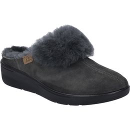 Josef Seibel Damen Hausschuh "Tara 05, anthrazit", Gr. 38, grau, Obermaterial: 100% Lammfell LF., Schuhe