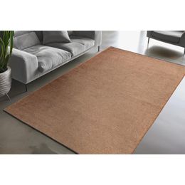 Teppich Obsession, B:300cm H:8mm L:400cm, gold, Polyester, Wohnzimmer, Teppiche, "En Vogue 400", Uni Farben, leichte Struktur, In- und Outdoor