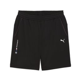 Puma Damen Sporthose "BMW M Motorsport Essentials+ Lange Fleeceshorts Herren", schwarz, Gr. S, unifarben, Obermaterial: 68% Baumwolle, 32% Polyester;