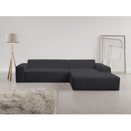 Ecksofa WERK2, B:311cm H:70cm T:210cm, grau, 90% Polyester, 10% Nylon, Wohnzimmer, Sofas, "Zeus-XL, Mega-Sofa mit gro&szlig;er Sitztiefe, Stellma&szlig;e 311cm x