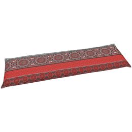 Bankauflage GO-DE, B:148cm H:6cm T:45cm, rot, Bezug: 65% Polyester, 35% Baumwolle, Outdoor, Polsterauflagen