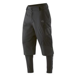 Gonso Herren Fahrradhose "Sirac", schwarz, Gr. M, 100% Polyester, Hosen, Hohe W&auml;rmeisolation, 100% winddicht, atmungsaktiv