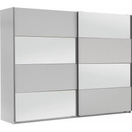 Schwebet&uuml;renschrank wimex, B:270cm H:210cm T:65cm, wei&szlig;, Schr&auml;nke, "Easy", mit Teilspiegel