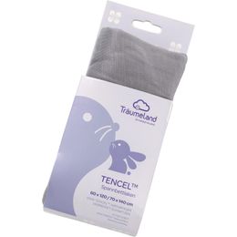 Tr&auml;umeland Bettlaken TR&Auml;UMELAND, B:40cm L:90cm, grau, Tencel, Obermaterial: 100% Lyocell (TENCEL ), Bettlaken, "hochwertiges Spannbetttuch aus Tencel", Tencel