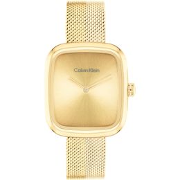 Calvin Klein Damen Quarzuhr "CK ADORE", gold, Armbanduhren, Armbanduhr, Damenuhr, Edelstahlarmband, analog