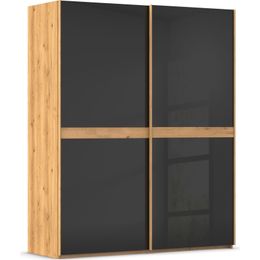 Schwebet&uuml;renschrank Rauch, B:181cm H:223cm T:68cm, schwarz, Holzwerkstoff, Schr&auml;nke, "Kleiderschrank Schrank Garderobe Schlafzimmerschrank