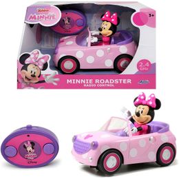Jada Kinder RC-Auto "Disney, Minnie Roadster, 2,4GHz", rosa, Kunststoff, Fernlenkfahrzeuge