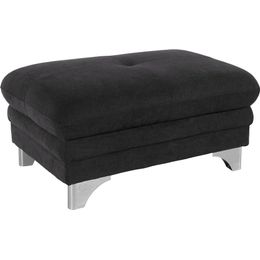 Hocker COTTA, B:98cm H:44cm T:67cm, schwarz, Struktur (100% Polyester );Chenille (90% Polyester; 10% Polyamid ), Wohnzimmer, Hocker, "Enterprise"