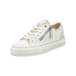 Mustang Shoes Damen Sneaker "Mustang Shoes Sneaker Lederimitat/Textil", Gr. 37, wei&szlig;, Lederimitat, Textil, Schuhe