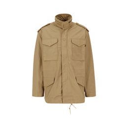 Herren Fieldjacket "Alpha Industries Men - Field Jackets M-65 Heritage", gr&uuml;n, Gr. XL, Alpha Industries, Obermaterial: 50% Baumwolle, 50% Polyester,