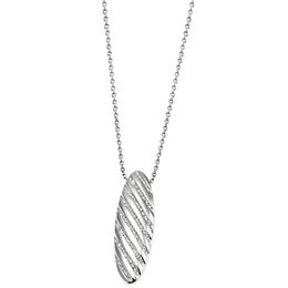 Goldmaid Damen Kette mit Anh&auml;nger "925 Sterling Silber Gl&auml;nzend Zirkonia wei&szlig;", 45cm, Silber 925 (Sterlingsilber), L: 45 B: 10mm, wei&szlig;, Silber 925
