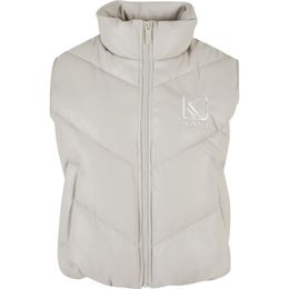 Karl Kani Herren Jerseyweste "Karl Kani Damen KW223-072-1 OG Cropped Puffer Vest"light sand, Gr. L, 100% Sonstige Fasern, Westen