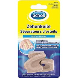 Scholl Zehenschutzpolster, beige, Schaumstoff, Zehenkorrektoren, Zehenkeil