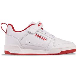 Lotto Kinder Sneaker, Gr. 25, rot, Kunstfaser, Synthetik, clean, Schuhe, - in kinderfu&szlig;gerechter Passform