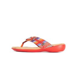 Minnetonka T-Bar Sandals 'Silverthorne 360' female Orange size 39
