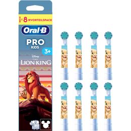 Oral-B Herren Aufsteckb&uuml;rsten "Pro Kids 3+ K&ouml;nig der L&ouml;wen", 8 Stk.wei&szlig;, Zahnb&uuml;rstenk&ouml;pfe, Extra weiche Borsten, ab 3 Jahren