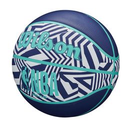 Wilson Basketball "NBA DRV PLUS DAZZLE CAMO MINT", 7t&uuml;rkis, Gummi, B&auml;lle, f&uuml;r Erwachsene, aus Gummi