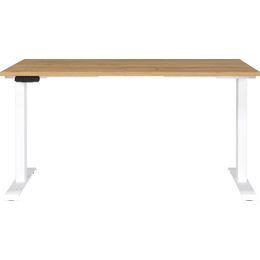 Schreibtisch Germania, B:140cm H:72cm T:80cm, beige, B&uuml;ro, Tische, "Jet, elektrisch h&ouml;henverstellbar", moderne Farbvariationen, Breite