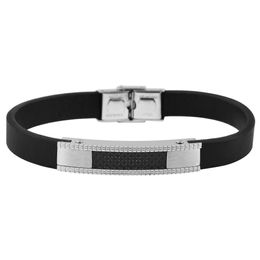 Adelia&acute;s ADELIA ́S Damen Armband "Unisex Armband aus Leder 24 cm", 24cm, Lederschwarz, Leder, Armb&auml;nder, Zum Verschenken &ndash; passend f&uuml;r viele Anl&auml;sse