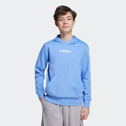 M&auml;dchen Kapuzensweatshirt "J LIN FL HD", blau, Gr. 152, adidas Sportswear, Obermaterial: 71% Baumwolle, 29% Polyester, Sweatshirts