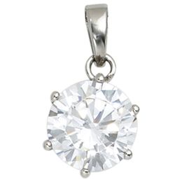 Jobo Damen Kettenanh&auml;nger "Anh&auml;nger 11 mm", Silber 925 (Sterlingsilber)silber 925, wei&szlig;, Silber 925 (Sterlingsilber), Schmuckanh&auml;nger, 925 Silber