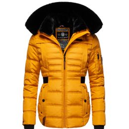 Navahoo Damen Winterjacke "Melikaa", gelb, Gr. XS, Oberstoff: 100% Polyester; Futter: 100% Polyester; Wattierung: 100% Polyester; &Auml;rmelfutter: 100%