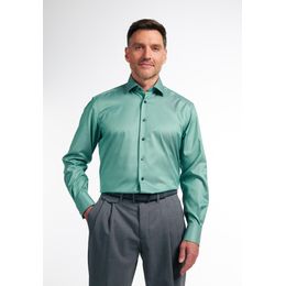 Eterna Herren Langarmhemd "COMFORT FIT", gr&uuml;n, Gr. 46, Twill, 100% Baumwolle, Hemden, NON IRON (b&uuml;gelfrei)