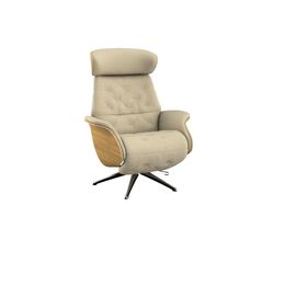 Relaxsessel FLEXLUX, B:81cm H:111cm T:90cm, beige, 100% Polyester, Wohnzimmer, Sessel, "Volden elektrischer Funktionsessel", Gr&ouml;&szlig;e M, R&uuml;cken &
