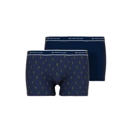 Tom Tailor Herren Boxershorts "Kentucky", Gr. 4, blau, Single Jersey, Obermaterial: 95% Baumwolle, 5% Elasthan, unifarben, Unterhosen, weich, bequem,