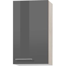 H&auml;ngeschrank Optifit, B:40cm H:70,4cm T:34,9cm, grau, K&uuml;che, Schr&auml;nke, "Bern", Breite 40 cm, 70 cm hoch, mit 1 T&uuml;r, mit Metallgriff