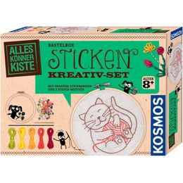 Kosmos Kinder Kreativset "AllesK&ouml;nnerKiste, Sticken Kreativ-Set", bunt, Kreativsets