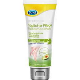 Scholl Damen Fu&szlig;creme "ExpertCare", 75ml, wei&szlig;, Hautpflegemittel, Sensitive f&uuml;r empfindliche bis trockene Haut