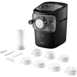 Philips Nudelmaschine "Pastamaker HR2665/93 Avance Collection", B:22,9cm H:32,2cm T:32,7cm, schwarz, Nudelmaschinen, inkl. Wiegefunktion und 7