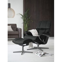 stressless "Reno" mit Cross Base, Gr&ouml;&szlig;e S, M & L, Holzakzent Schwarz